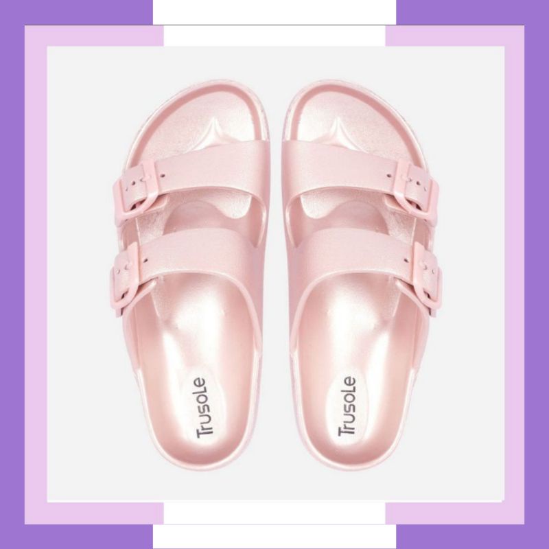 Trusole Vanya Mettalic Slides | Shopee Philippines
