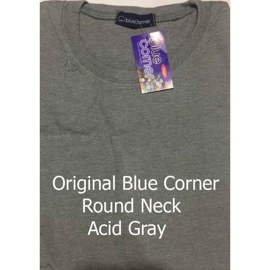 Original Blue Corner Round Neck t-shirt (Acid Gray) | Shopee Philippines