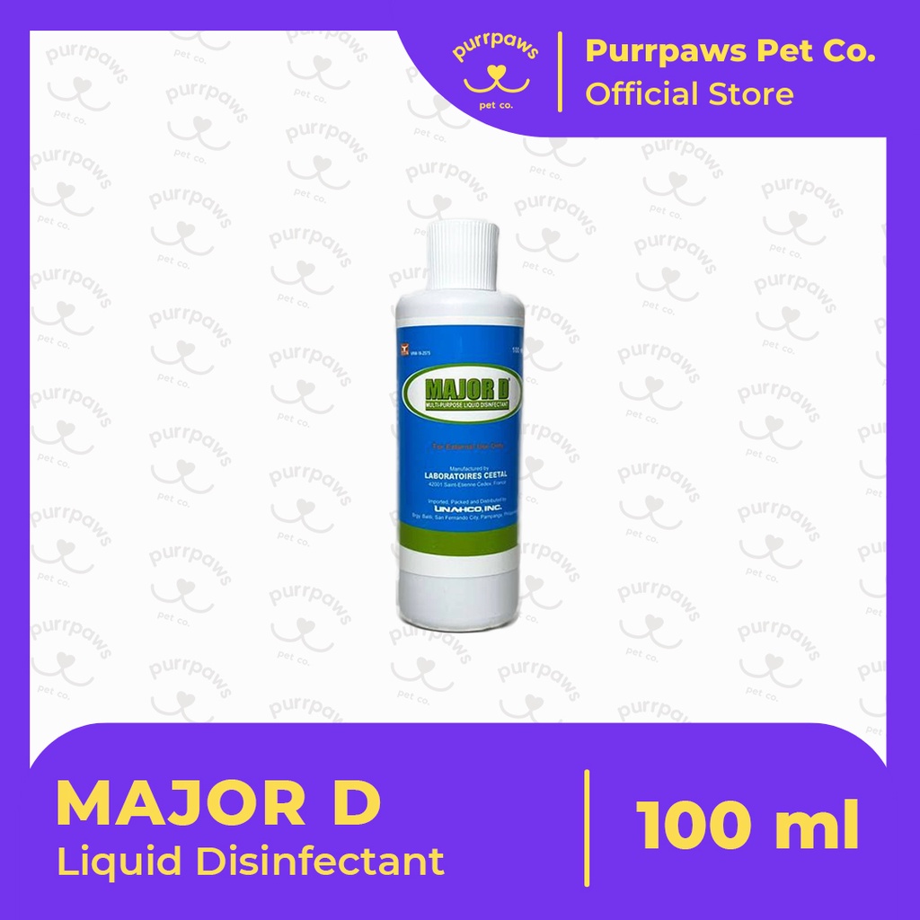 MAJOR D Multi-Purpose Liquid Disinfectant (100 ml) | Shopee Philippines