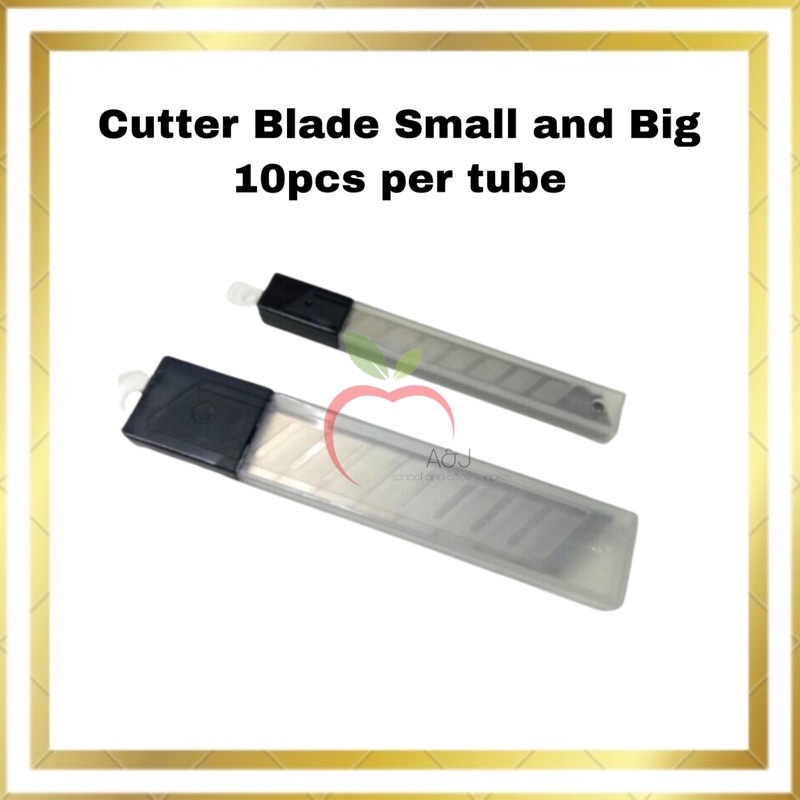 Cutter blade small and big 10pcs per tube | Shopee Philippines