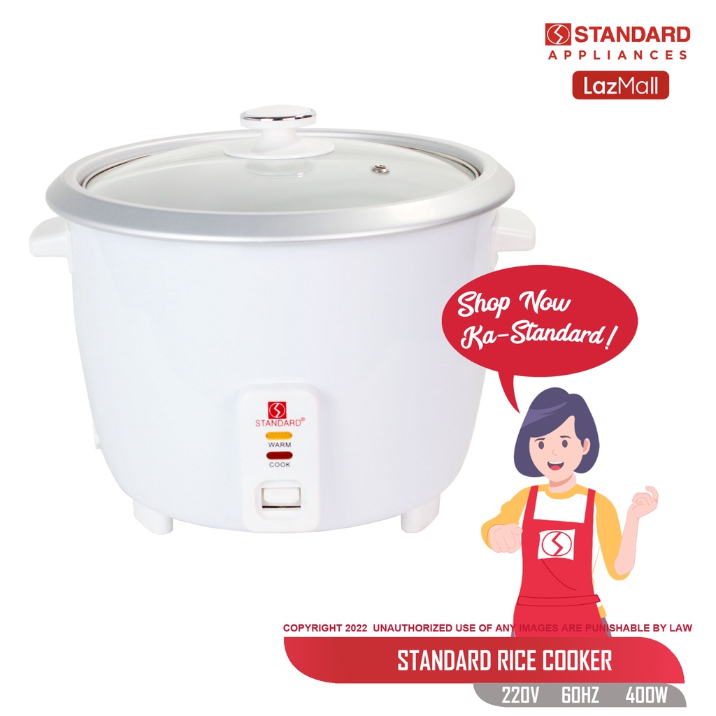 Standard Rice Cooker 1 Liter 5 Cups Rice with Measuring Cup & Rice ...