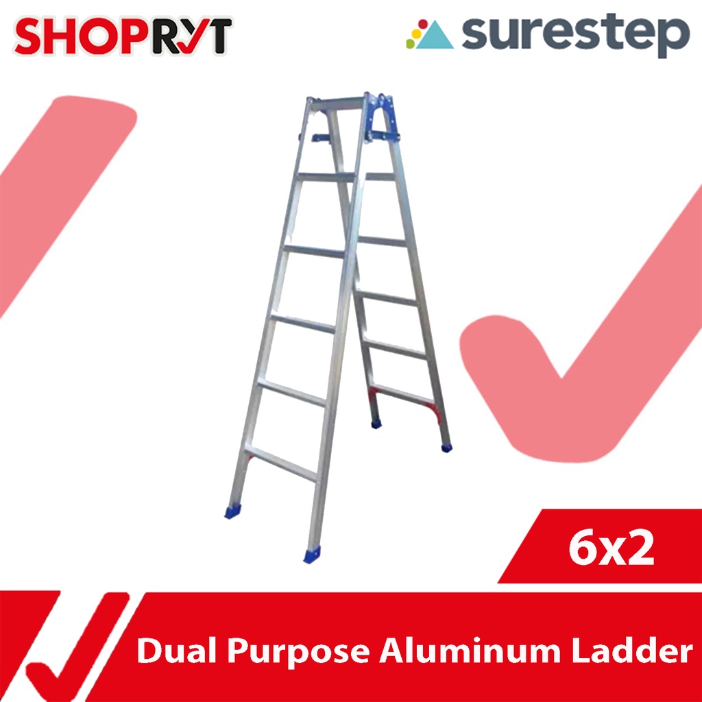 Surestep DPL-6X2 Aluminum Dual Purpose Ladder | Shopee Philippines