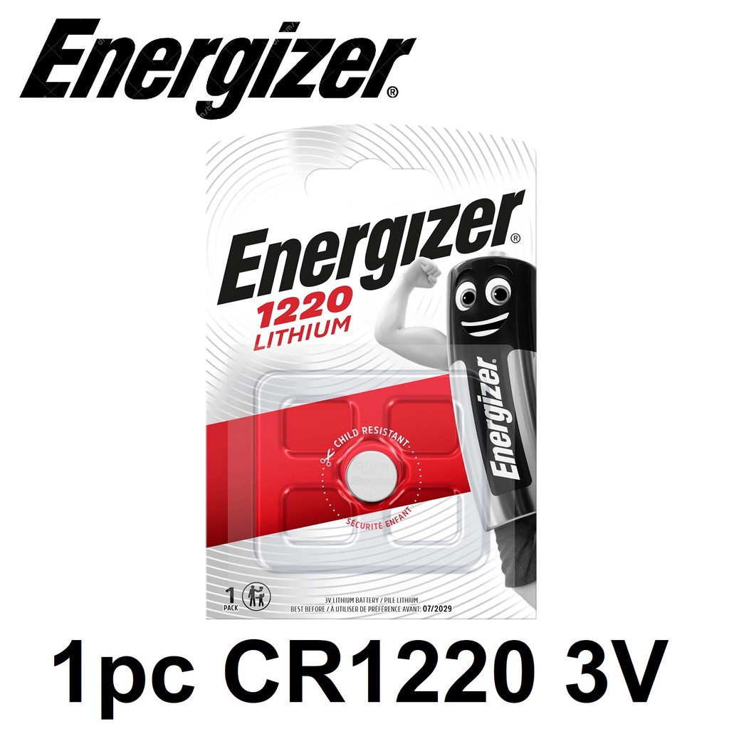 Energizer 1220 CR1220 (1pc) 3v Lithium Button Cell Battery in Blister Pack LM1220 ECR1220 DL1220 ...