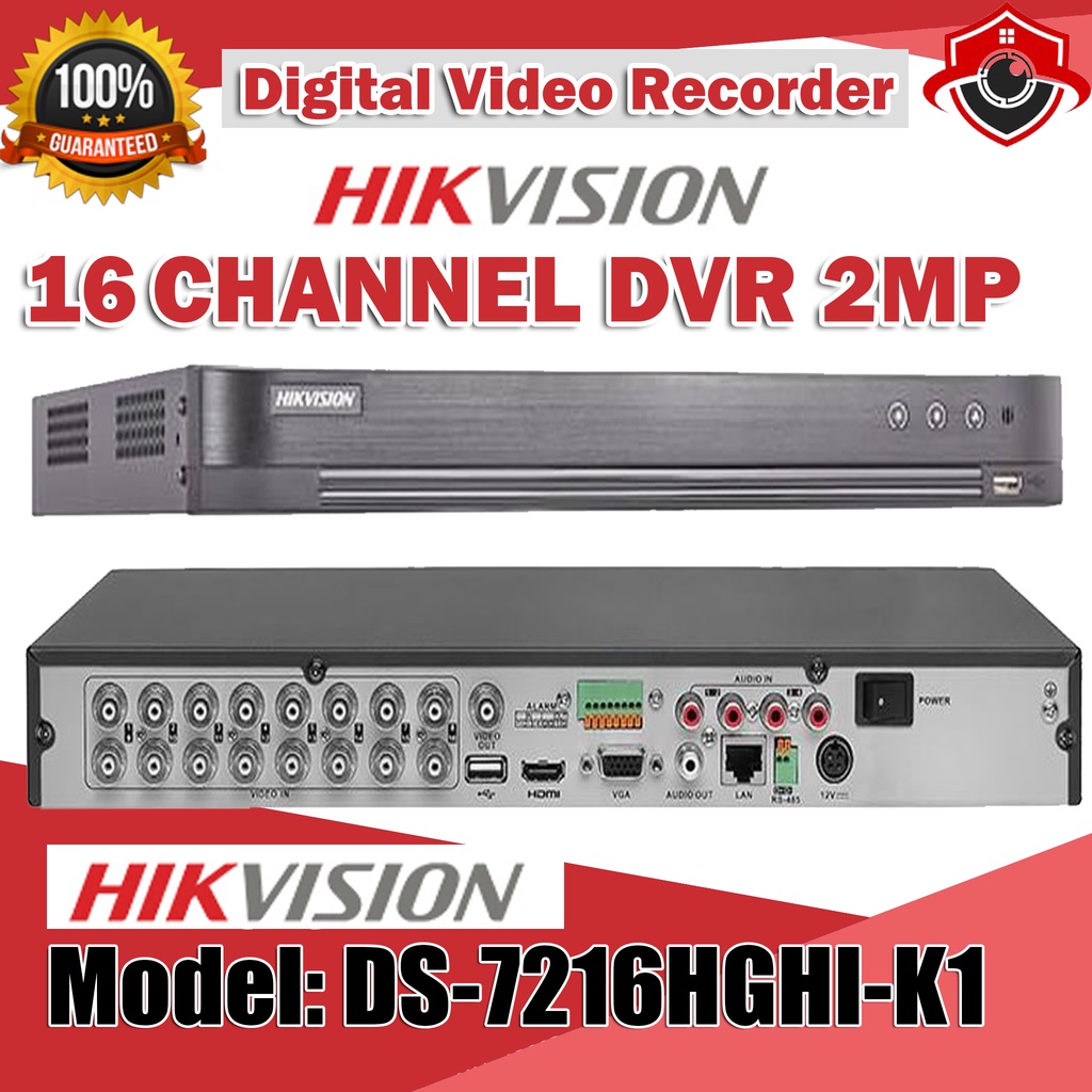 HIKVISION DVR 16 CHANNEL UP TO 1080p 2mp CCTV | Shopee Philippines
