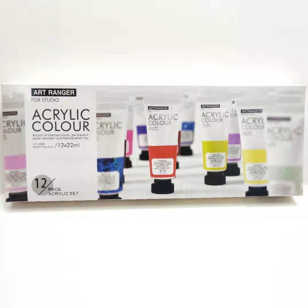 Acrylic paint Art Ranger 12x22ml | Shopee Philippines