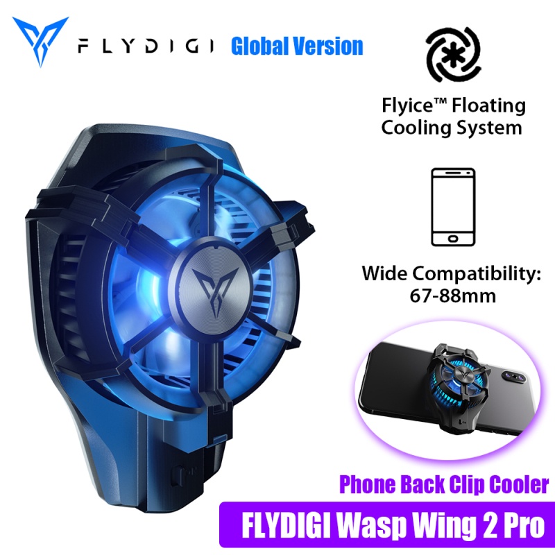 Original Flydigi Wasp Wing 2 PRO Mobile Gaming Cooling Fan Cooler Frozen Back Clip Semiconductor ...