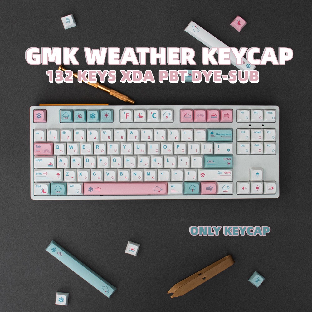 GMK Weather Keycaps PBT 132 Keys XDA Profile DYE-SUB Personalized ...