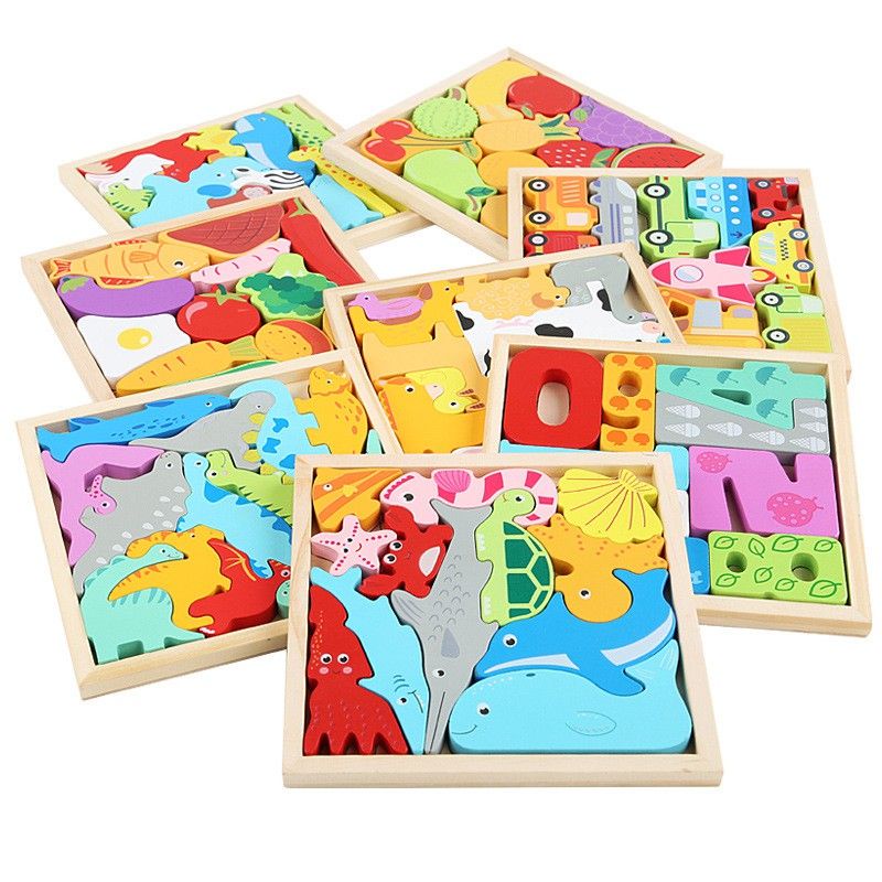 KAYU 3d colorful Wooden puzzle Educational Toys / Wooden Puzzles ...