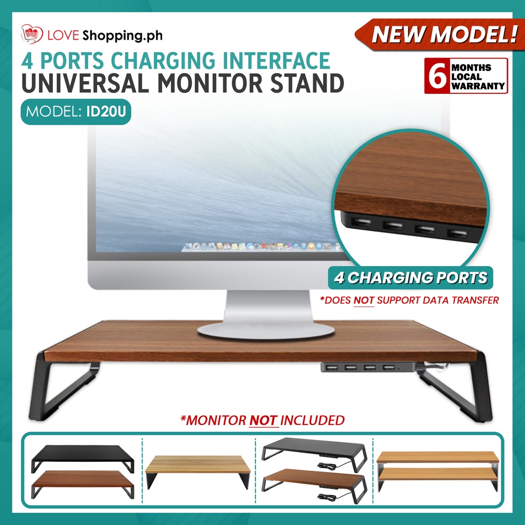 ID20 Universal Aluminum Desktop Monitor Stand Laptop Riser - 4 VERSIONS ...