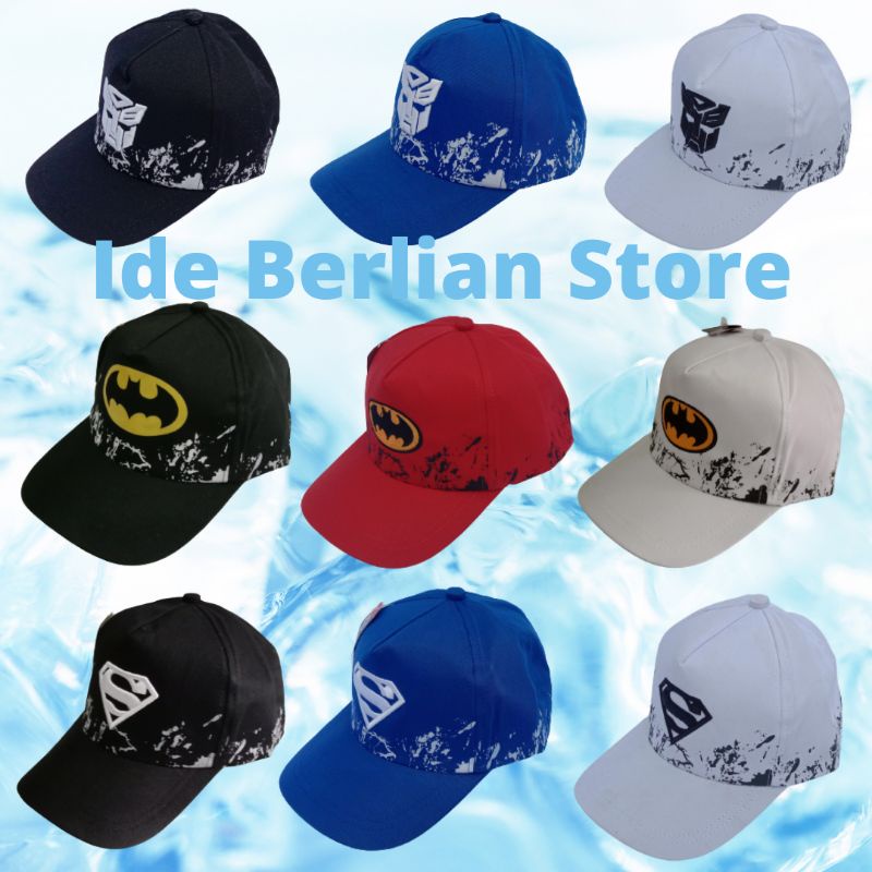 Batman superman Character Cartoon baseball Cap motif | Shopee Philippines