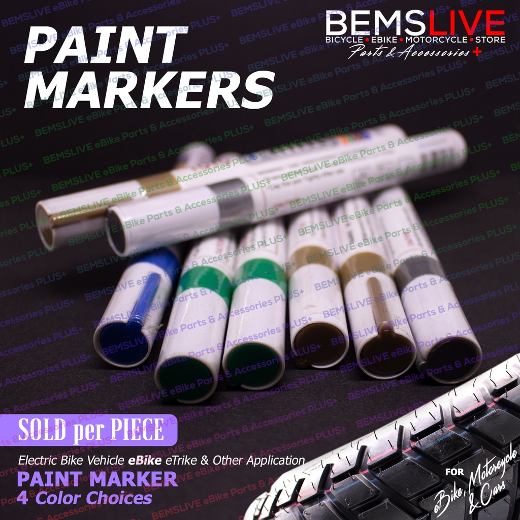 Permanent Paint Markers Tyre Tire Paint Marker - 4 Color Choices ...