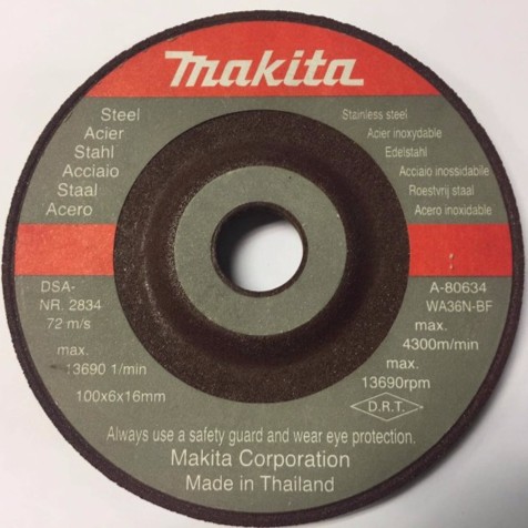Makita 4" Grinding Disc for Steel | Shopee Philippines