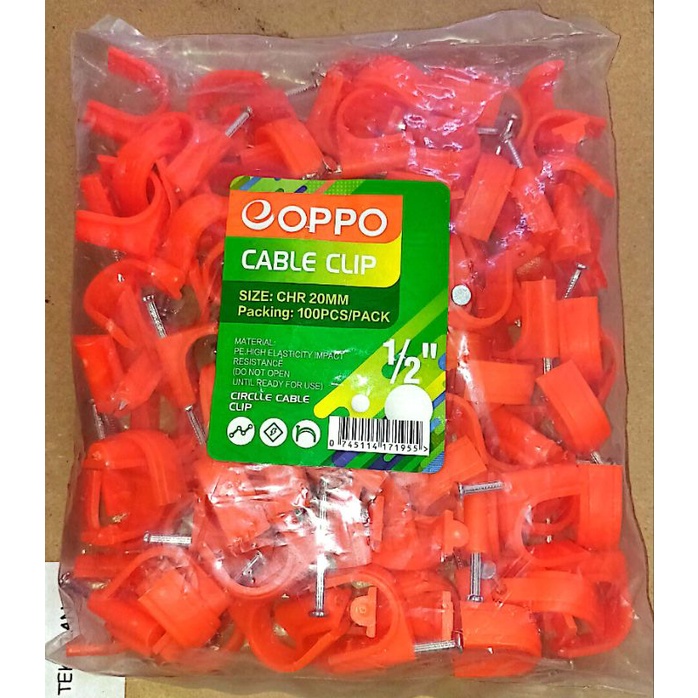 PVC ORANGE CLAMP 1/2 3/4 OPPO FOR ELECTRICAL PIPES PREMIUM QUALITY NOT ...