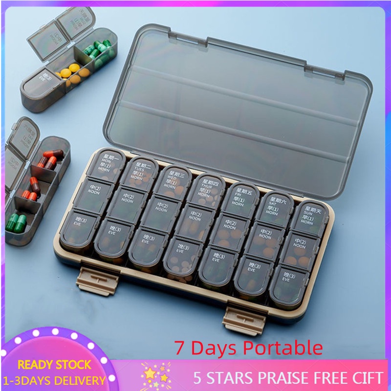 Medicine Box 7-day High-capacity Sub Packing Box Portable Type, the ...