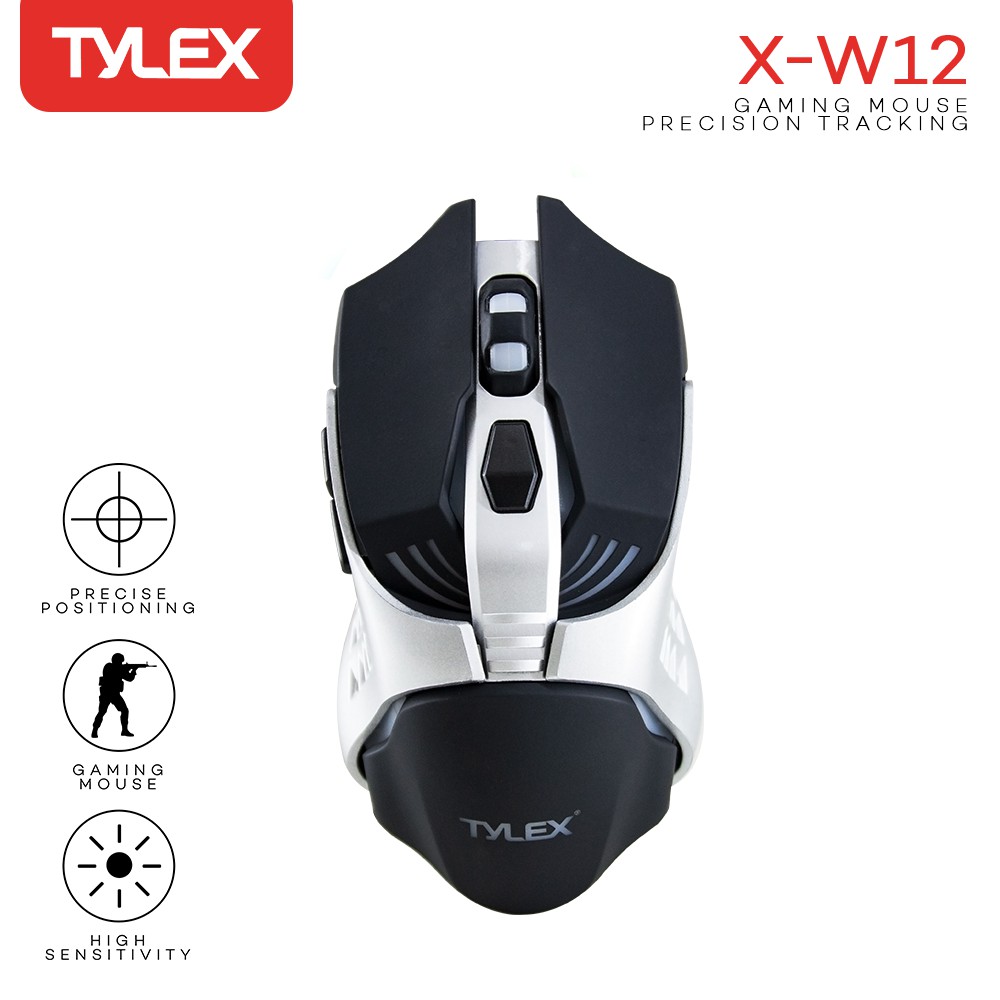 TYLEX X-W12 High-Precision 3200DPI Wired LED Gaming Mouse | Shopee ...