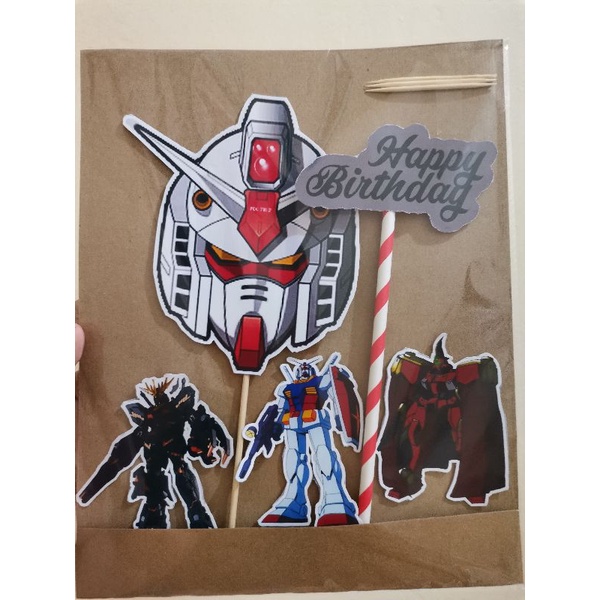 GUNDAM CAKE TOPPER SET | Shopee Philippines