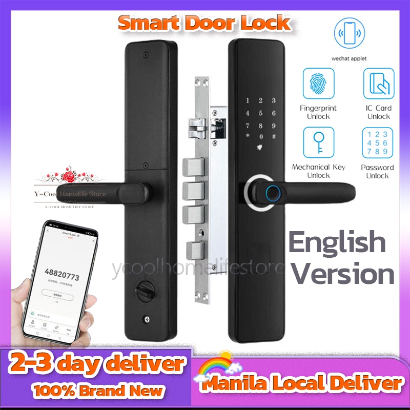 PH COD Smart Lock Biometric Fingerprint/Card/Keypad Anti-theft Digital ...