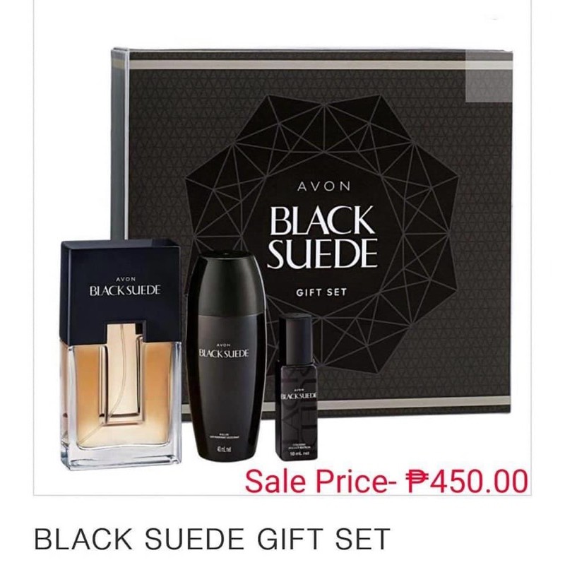 AVON Black Suede Gift Set for Men | Shopee Philippines