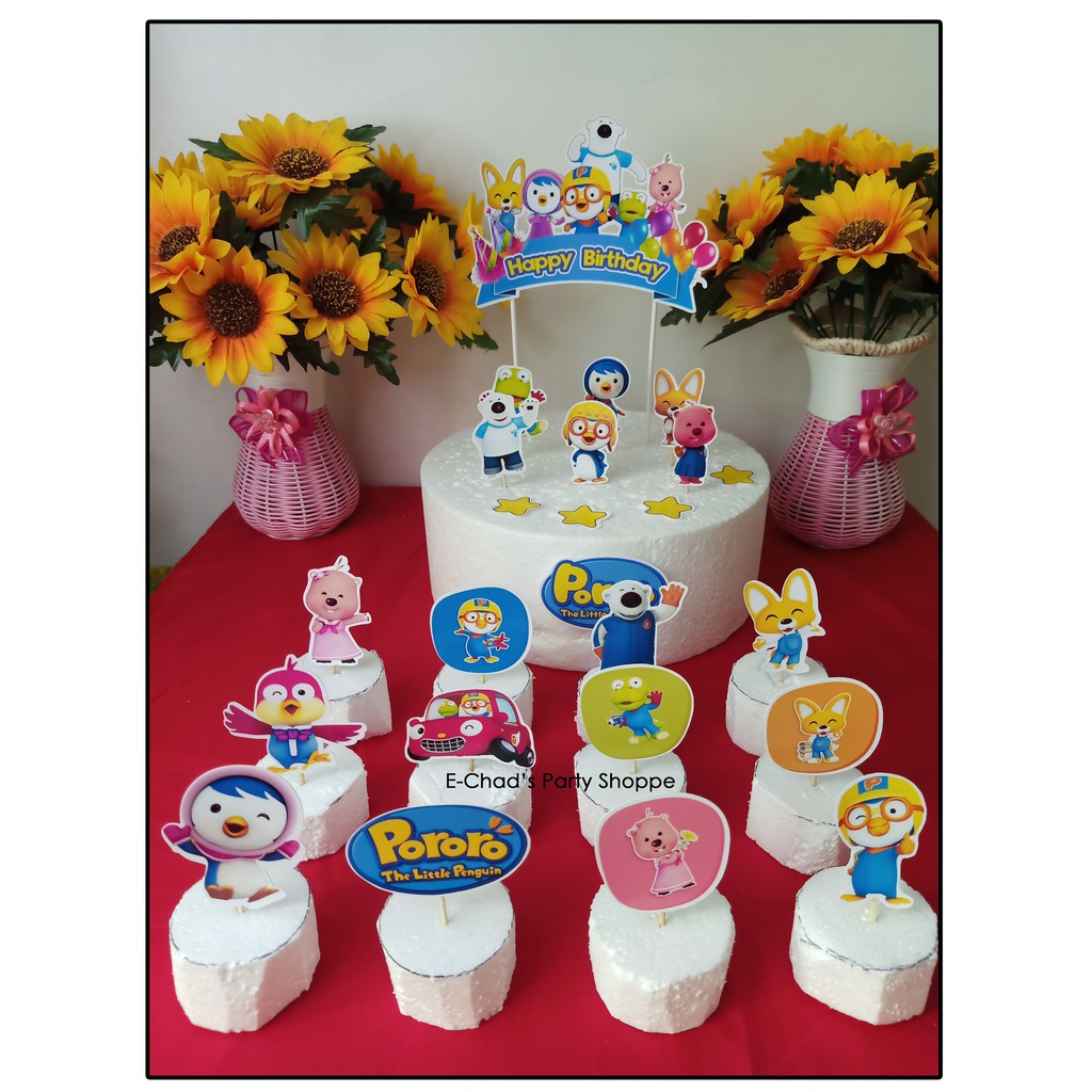 PORORO Theme Cake Topper | Shopee Philippines