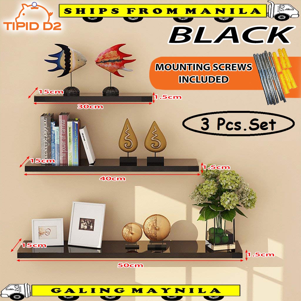 Floating Wall Shelves Storage Furniture Shelf Storage Rack Wall Mount ...