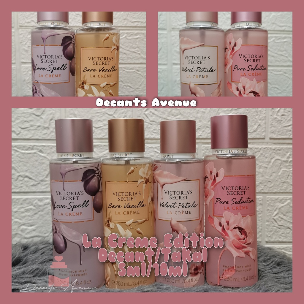 Victoria's Secret La Creme Edition - Bare Vanilla, Velvet Petals, Pure ...