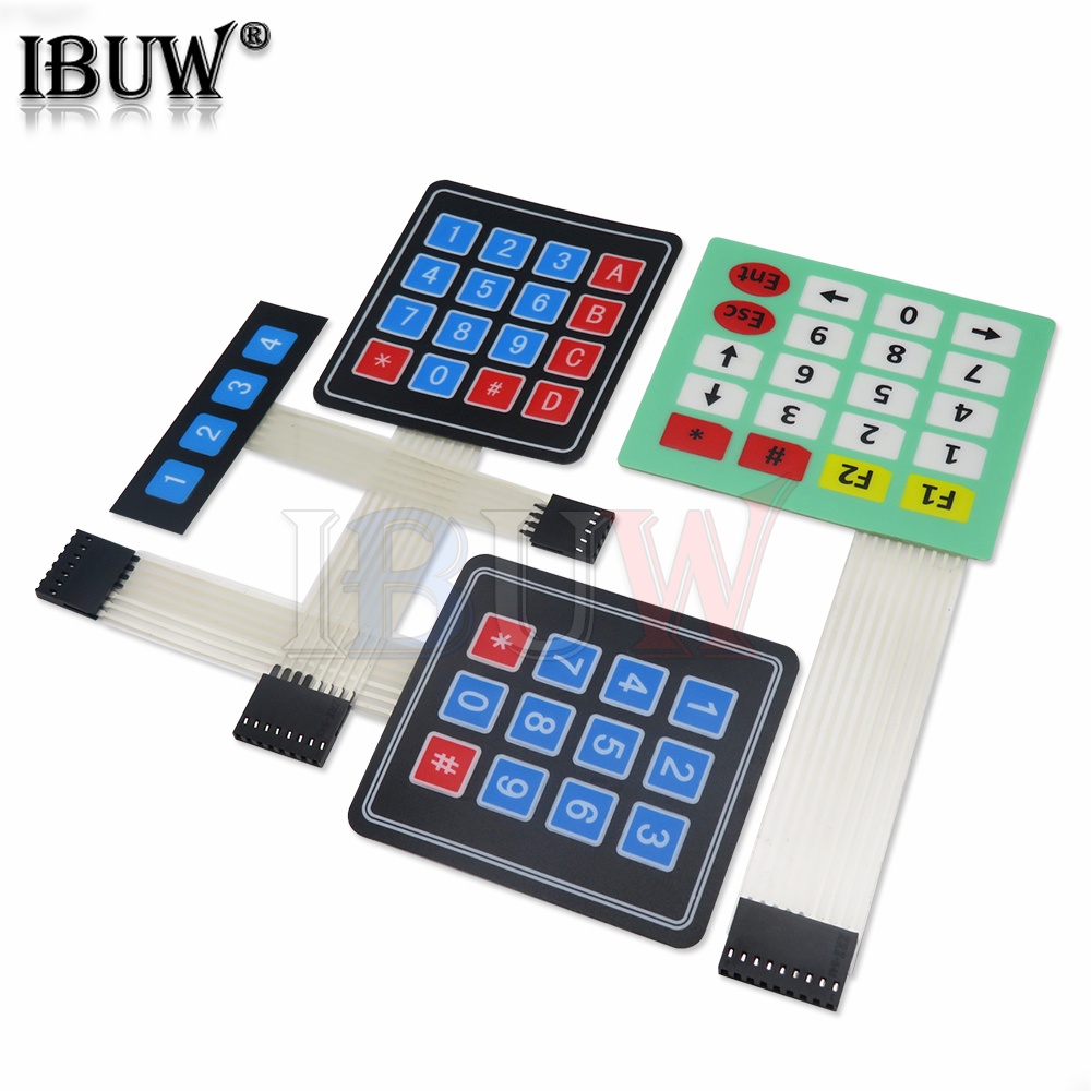 4 12 16 20 Key Button Membrane Switch 1x4 4x3 4x4 4x5 Keys Matrix Array ...