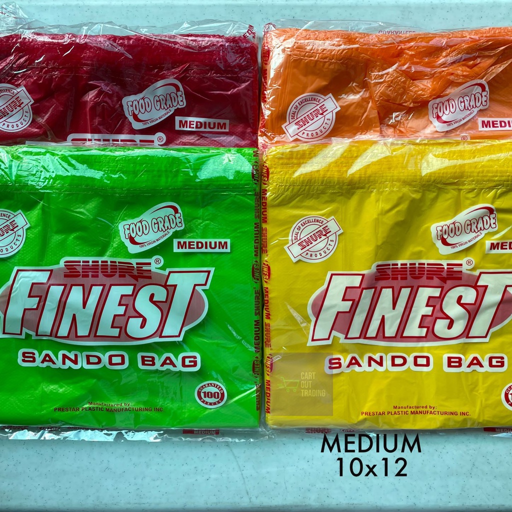 Plastic Sando Bag - Shure Finest 100 pcs per pack (Medium / Large ...