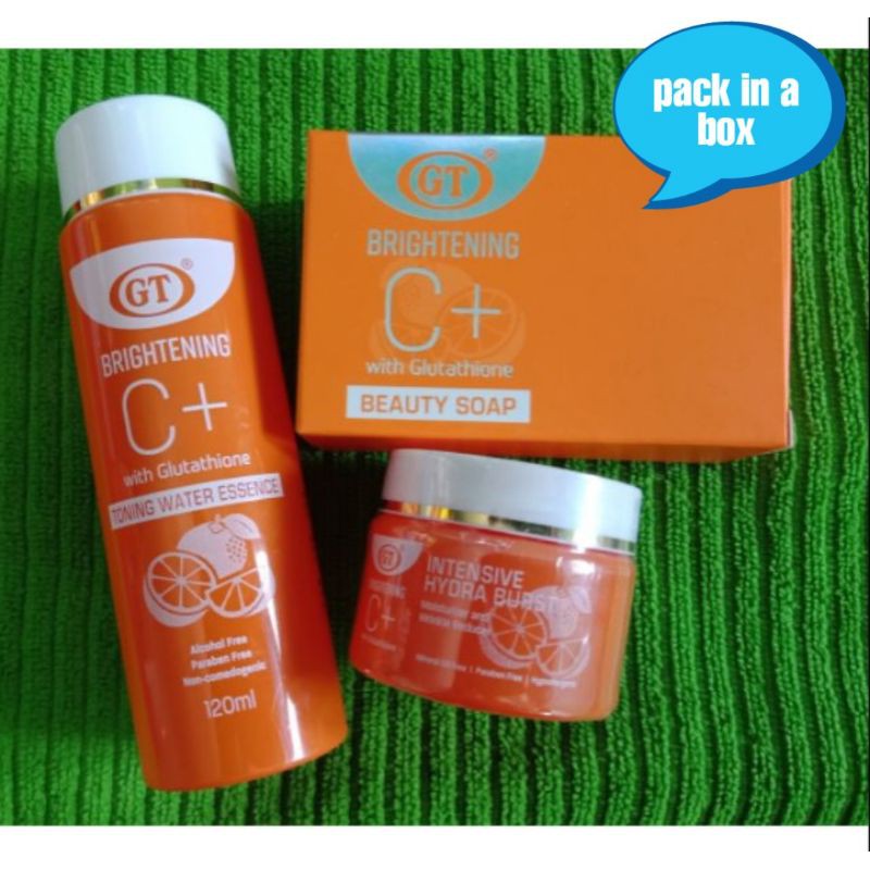 GT Brightening C+ SOAP BAR, HYDRA BURST and TONER with GLUTATHIONE ...