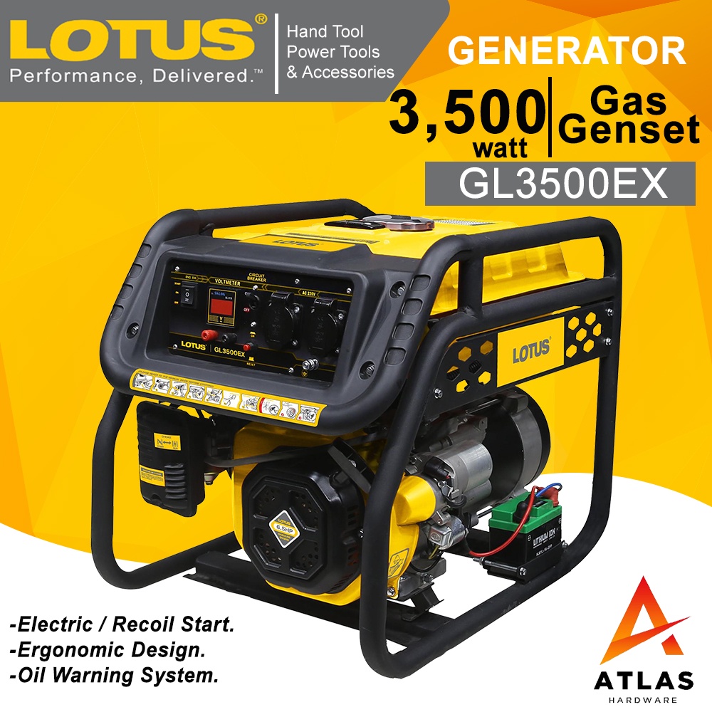Lotus Generator GL3500EX Electric Start | Shopee Philippines