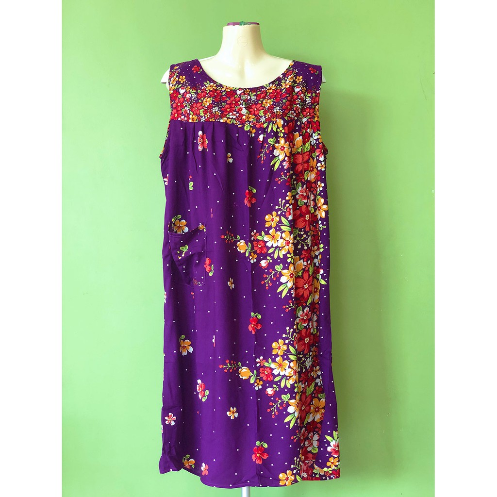 XL-3XL Duster Pambahay Dresses (Sleeveless Style) | Shopee Philippines