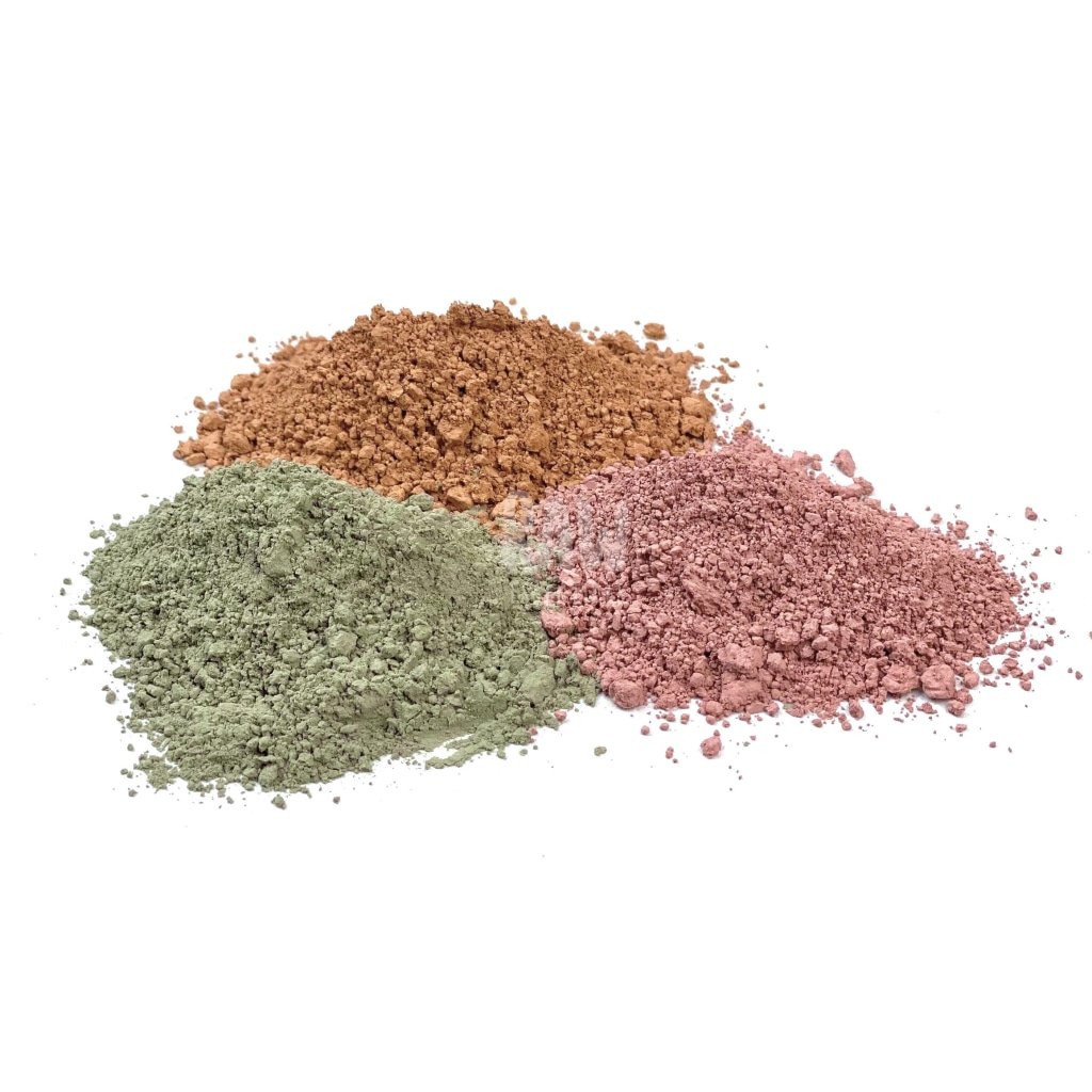 Cosmetic Clays (Rose clay, Red moroccan clay, Dead sea clay) | Shopee ...