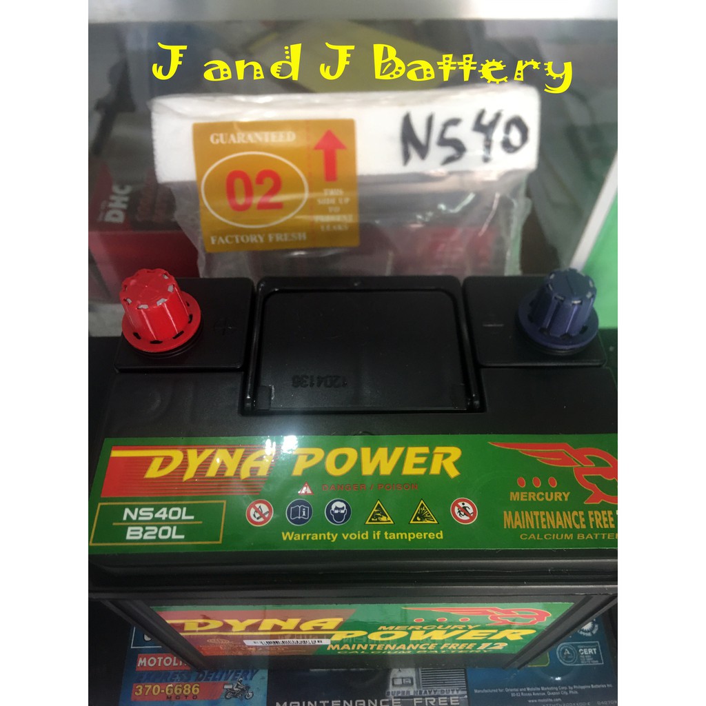 NS40 Dyna Power Battery Maintenance Free - UniTop
