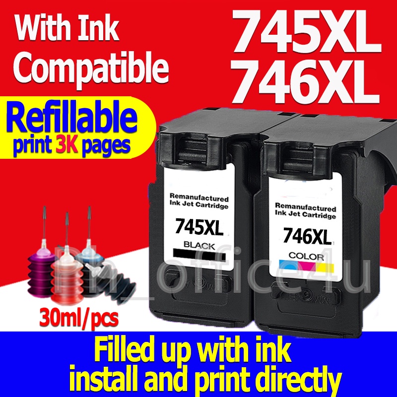 Canon 745 746 ink PG745XL CL746XL ink cartridge compatible for Canon ...