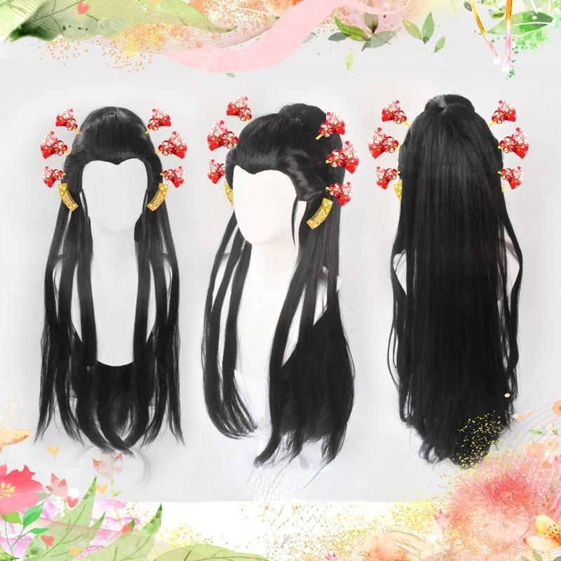 Demon Slayer Daki cos wig gradient color oiran long hair | Shopee ...