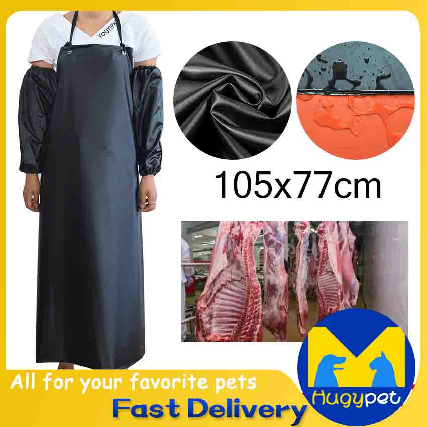 PU Apron Waterproof Industrial Chemical Resistant For Butcher Fishing ...