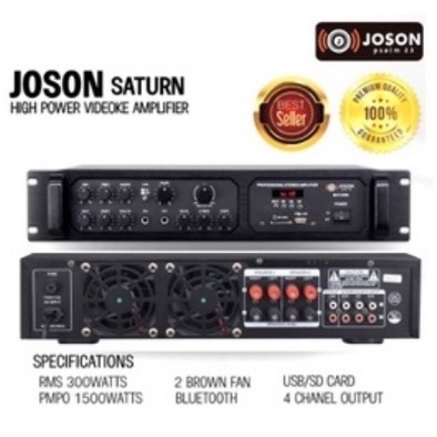 JOSON SATURN Professional Digital Power Amplifier 1500W PMPO USB+SD/MMC ...