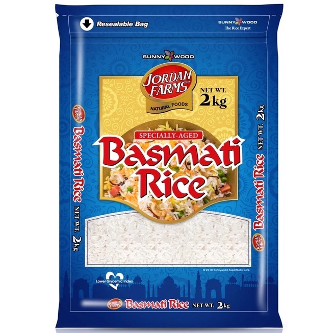 Jordan Farms Basmati Rice (2kg) | Shopee Philippines