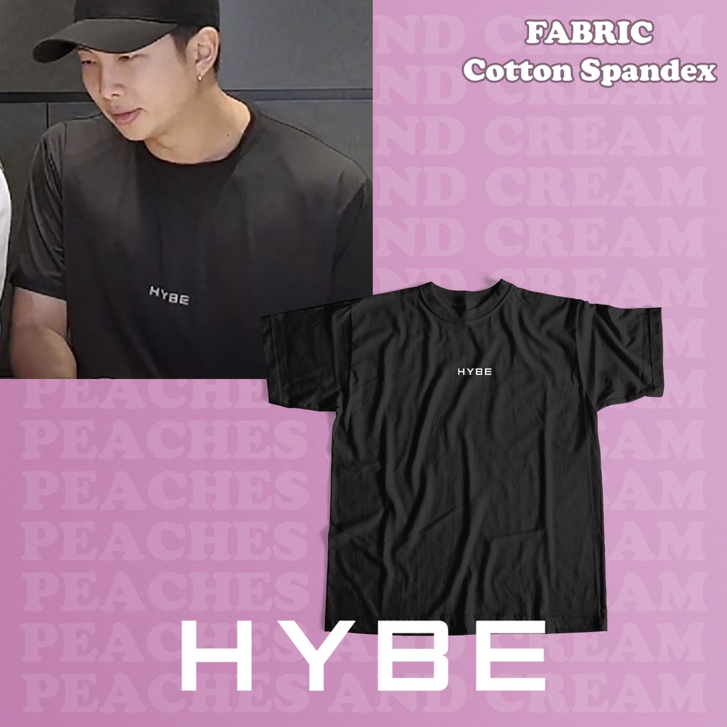 HYBE LOGO AESTHETIC SHIRT KOREAN TSHIRT UNISEX (middle print) | Shopee ...