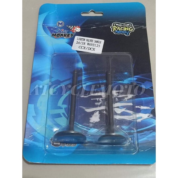 LIGHTEN VALVES 3 ANGLE 24/28MM FOR WAVE 125/XRM 125 (BIG VALVE ...