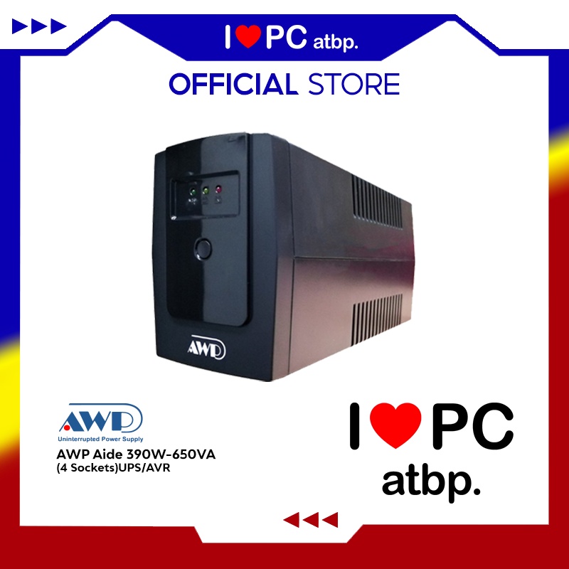 AWP Aide 390W-650VA UPS/AVR (4 Sockets) | Shopee Philippines