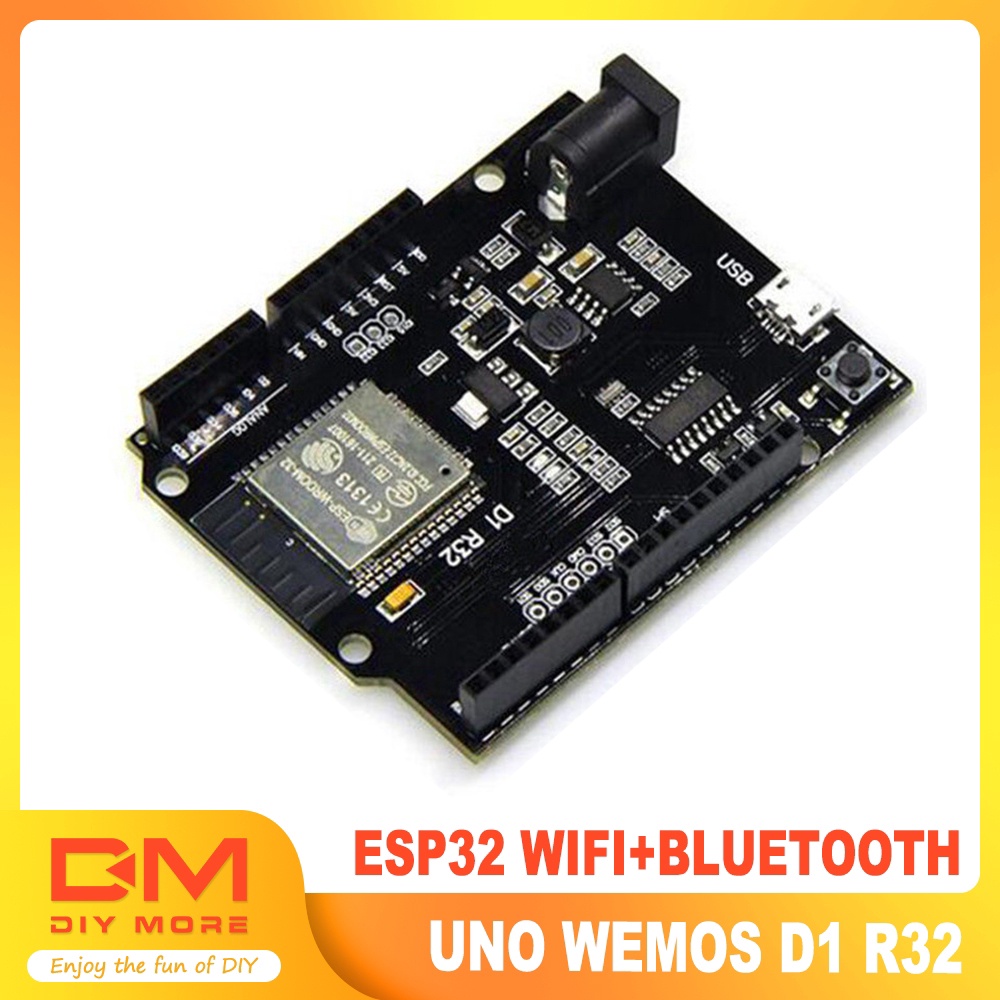DIYMORE | Arduino ESP32 WiFi Bluetooth UNO Development Module WeMos D1 R32 4MB Flash CH340 Board ...