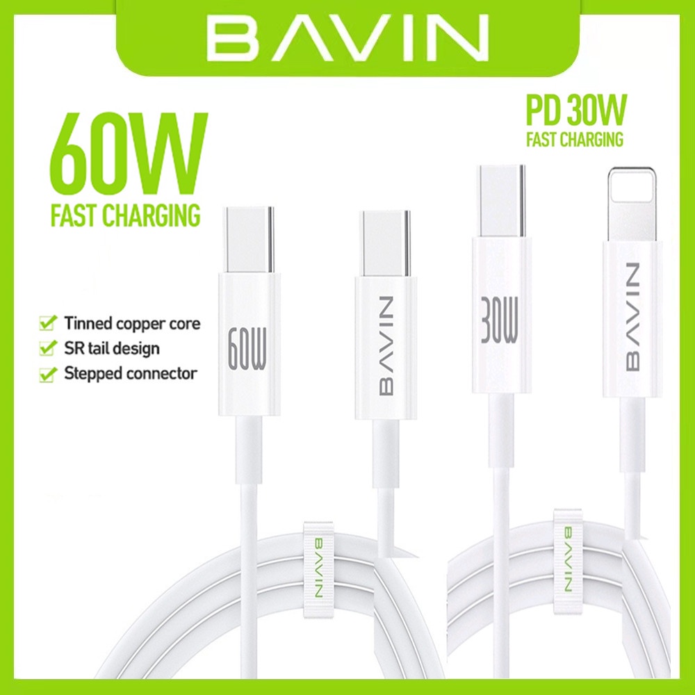 BAVIN CB274 60W PD Type-C to Type-C /iph Data Cable Fast Charging ...