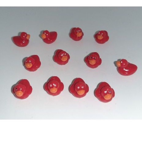 Red Ducks Duck Miniature Mini Toys Diorama Doll House Accessories ...