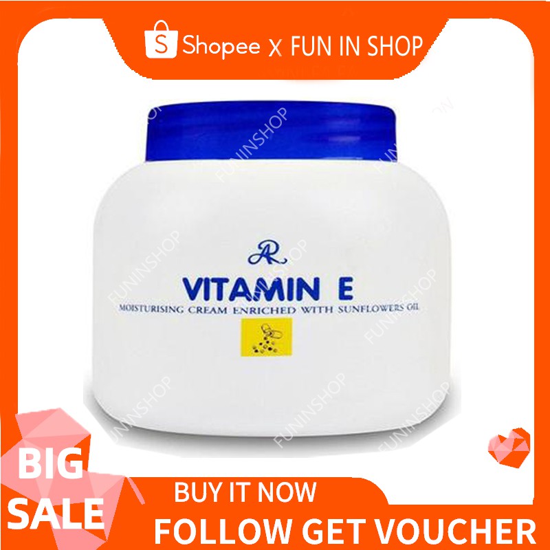 FUNIN AR Vitamin E Original Vitamin E Moisturizing Cream 200G | Shopee ...