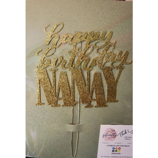 happy birthday Nanay cake topper | Shopee Philippines