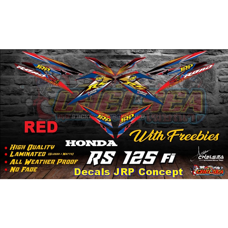 Honda RS 125 Fi JRP Decals / Stickers with freebies | Shopee Philippines