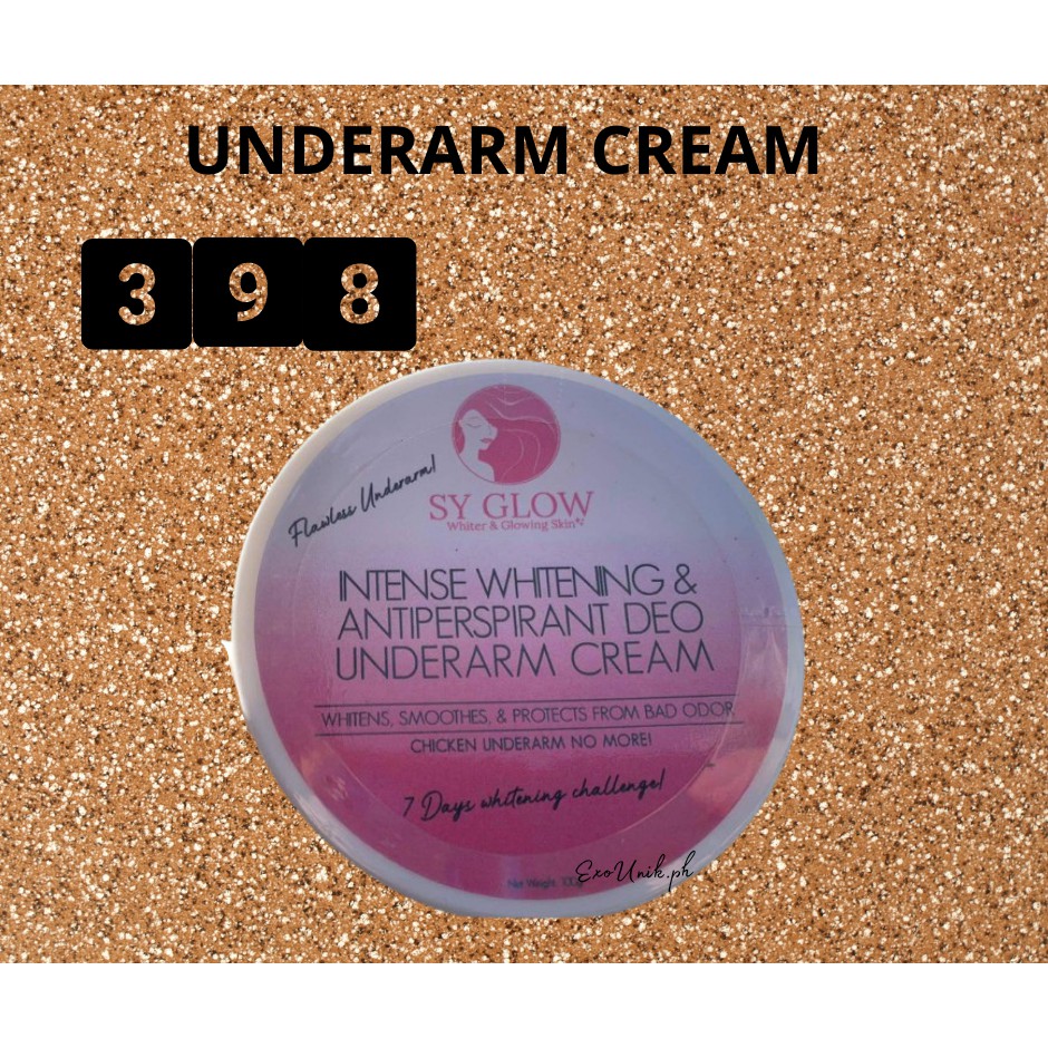 Sy Glow Intense Whitening & Antiperspirant Deo Underarm Cream | Shopee ...