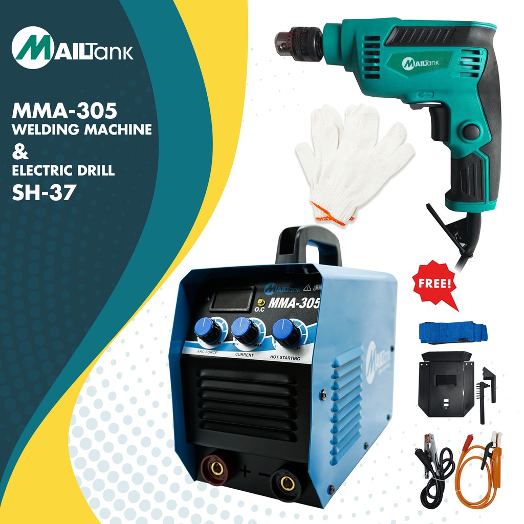 MailTank (SH83.SH37) MMA-305 Portable IGBT Inverter Welding Machine ...