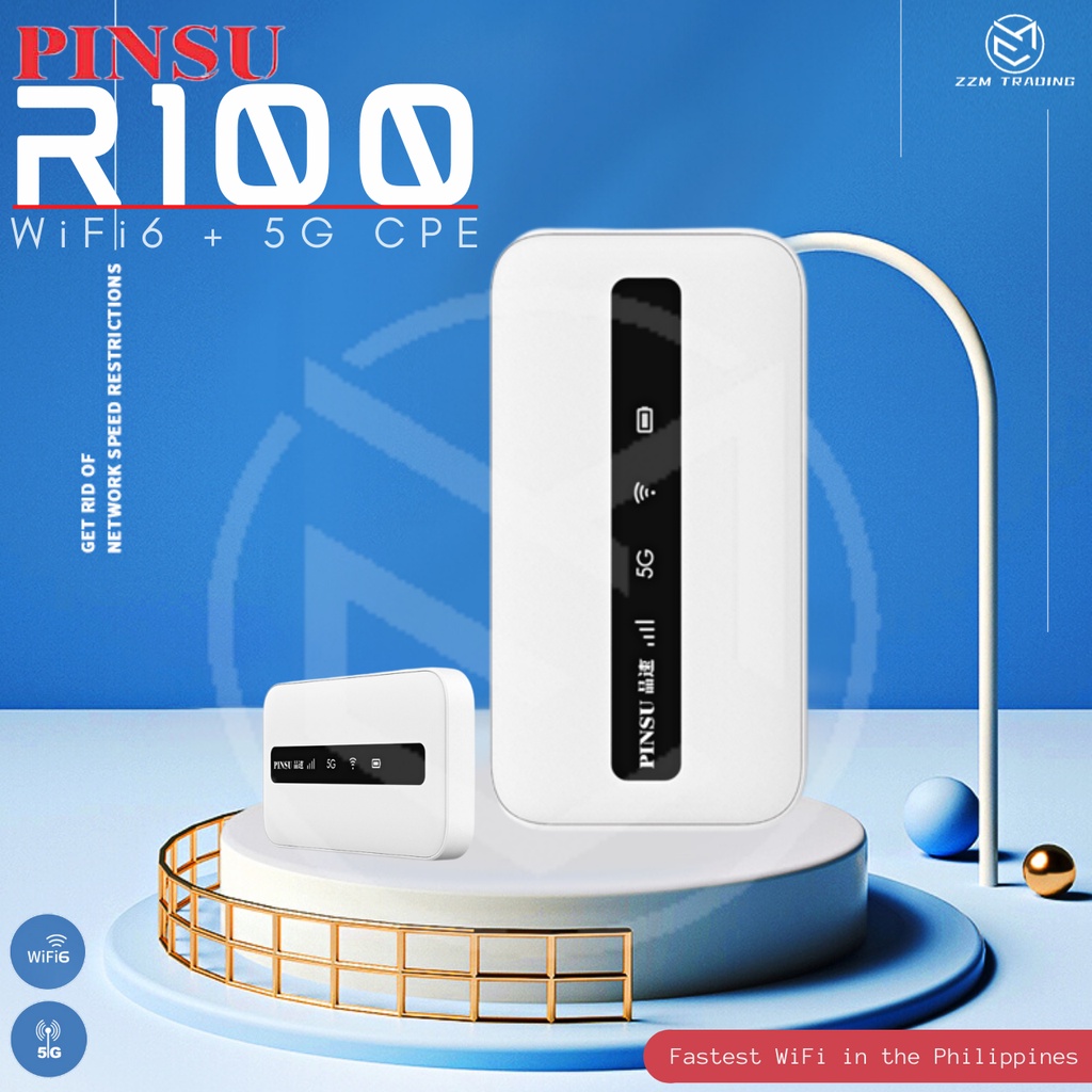 Pinsu R100 5G CPE Mobile Internet Portable WiFi6 Card Router Wireless ...