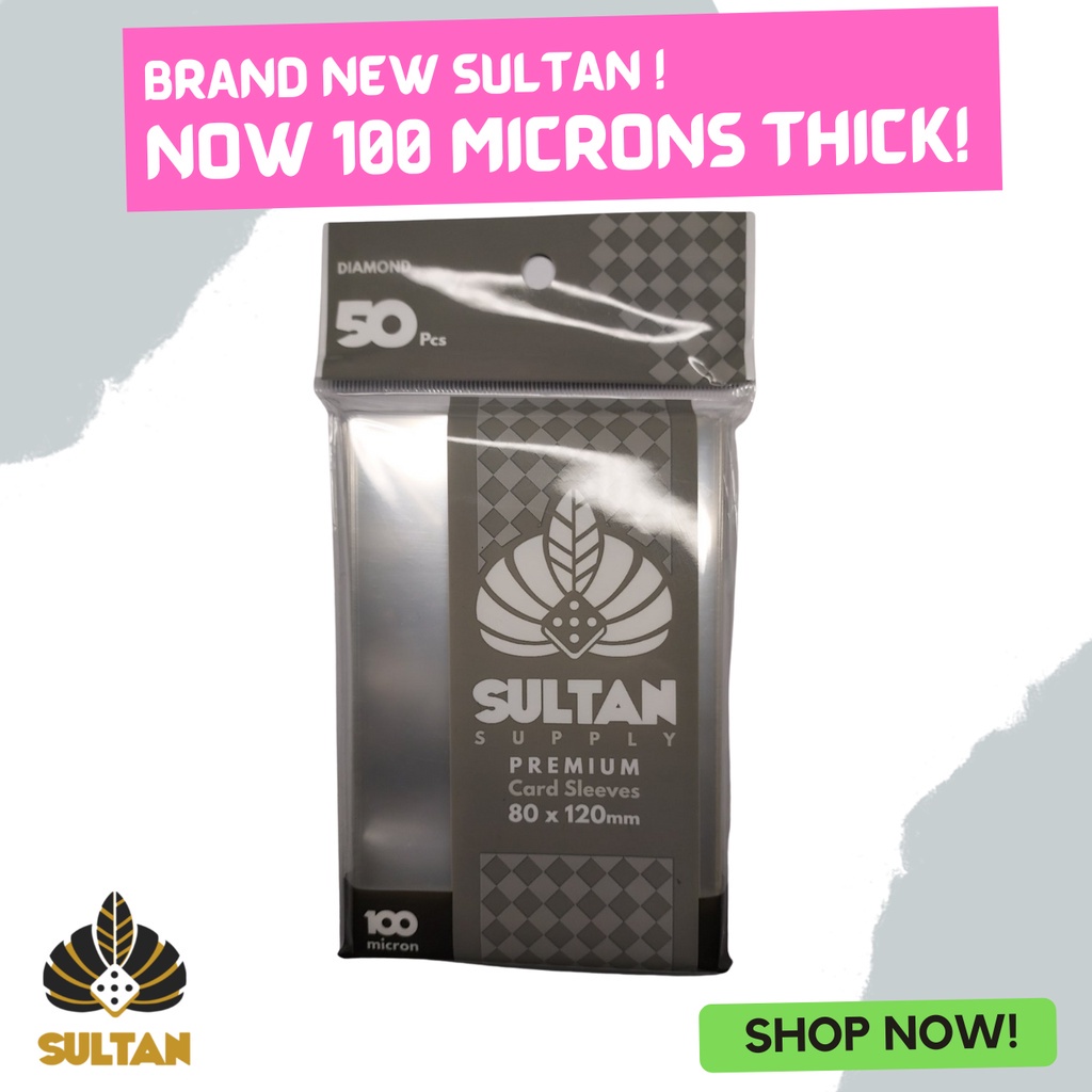 Sultan Supply Premium Card Sleeves: 80 x 120 Diamond - 100 Microns ...